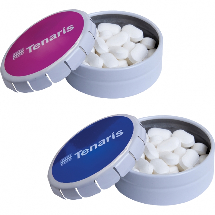 Sugar-Free Mint Pastilles in a Tin | UK Corporate Gifts