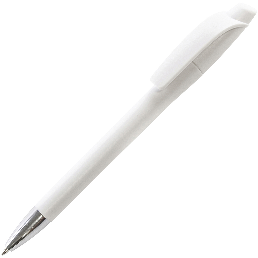 Racer White Ball Pen | UK Corporate Gifts